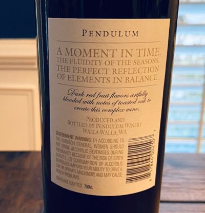 2016 Pendulum Red Blend | CostcoWineBlog.com
