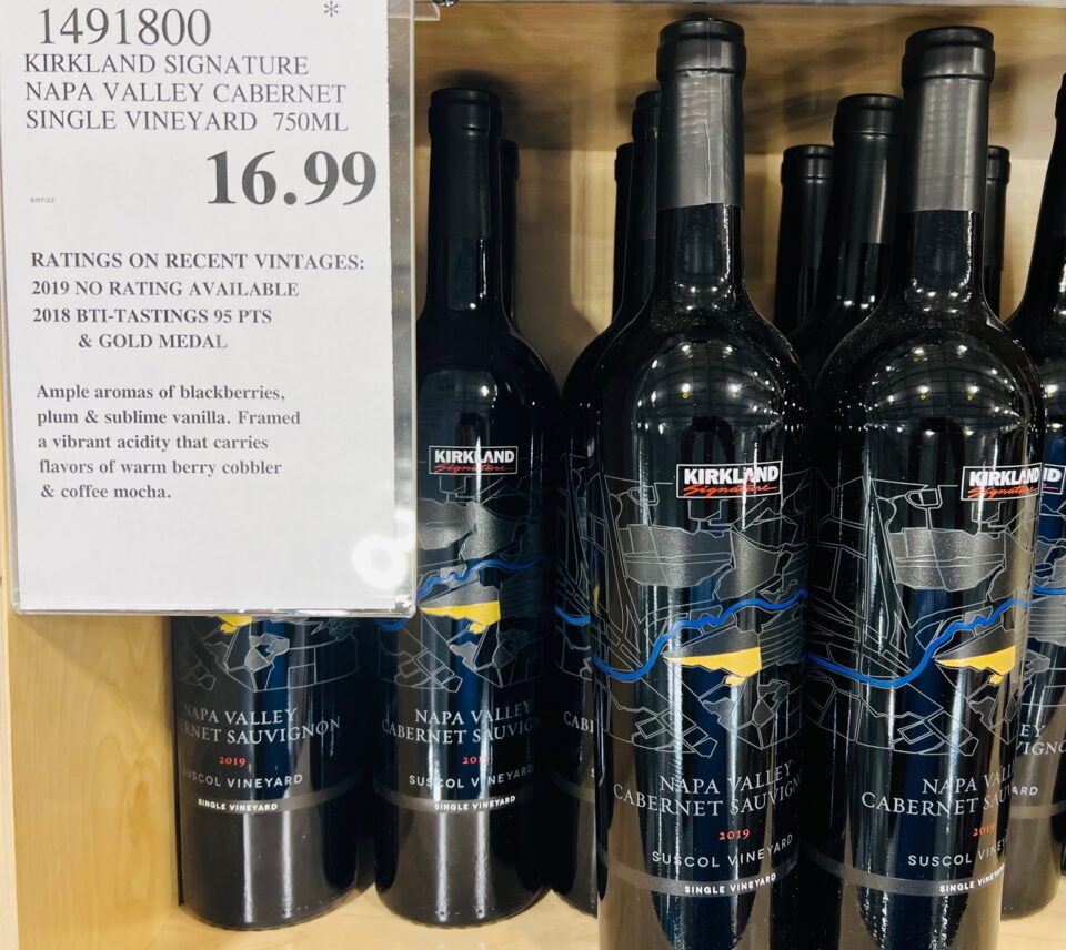 2019 Kirkland Signature Suscol Vineyard Napa Valley Cabernet Sauvignon ...