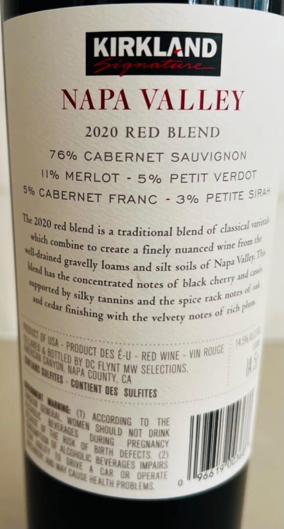 2020 Kirkland Signature Napa Valley Red Blend | CostcoWineBlog.com