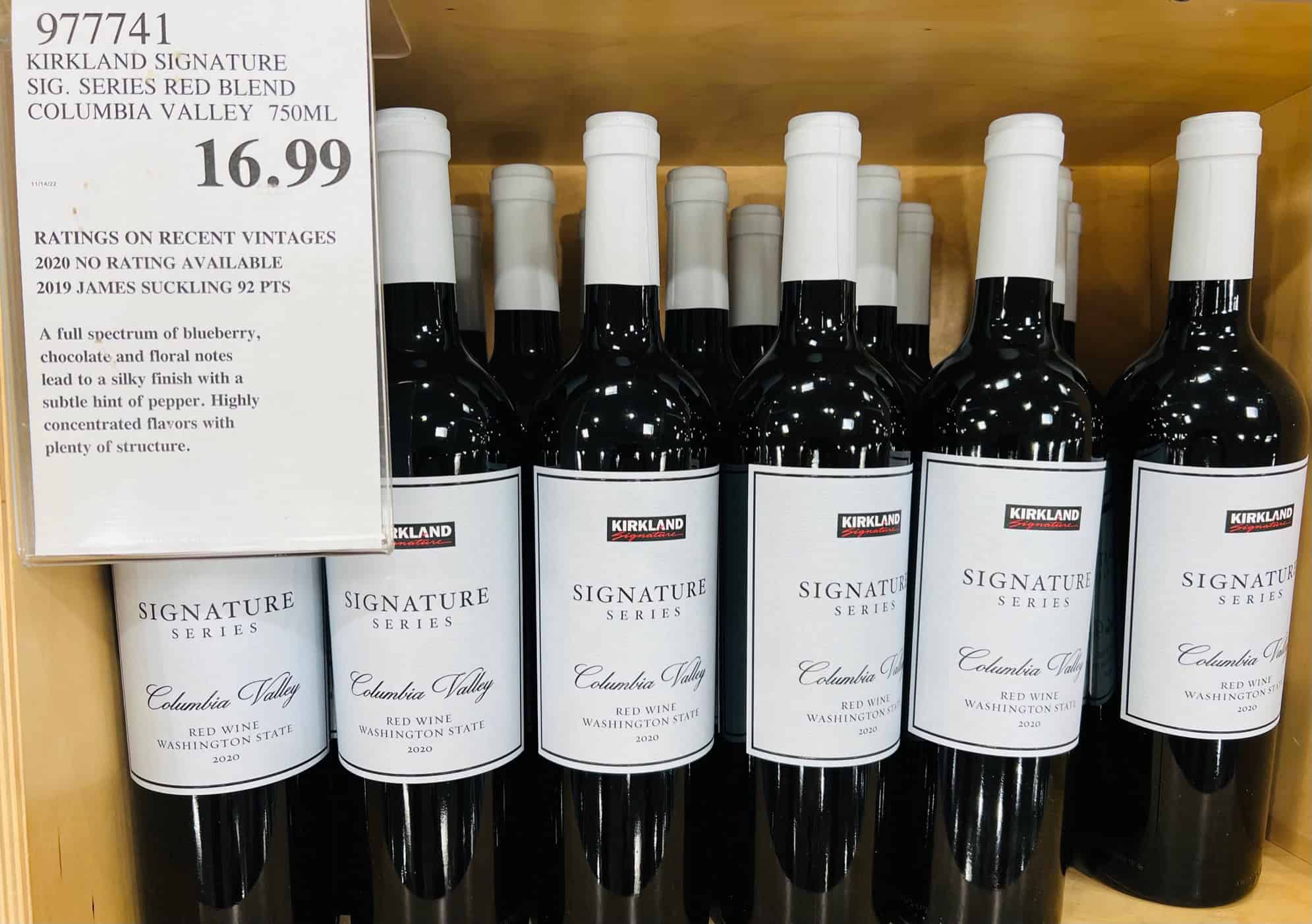 2020 Kirkland Signature Columbia Valley Red Wine CostcoWineBlog